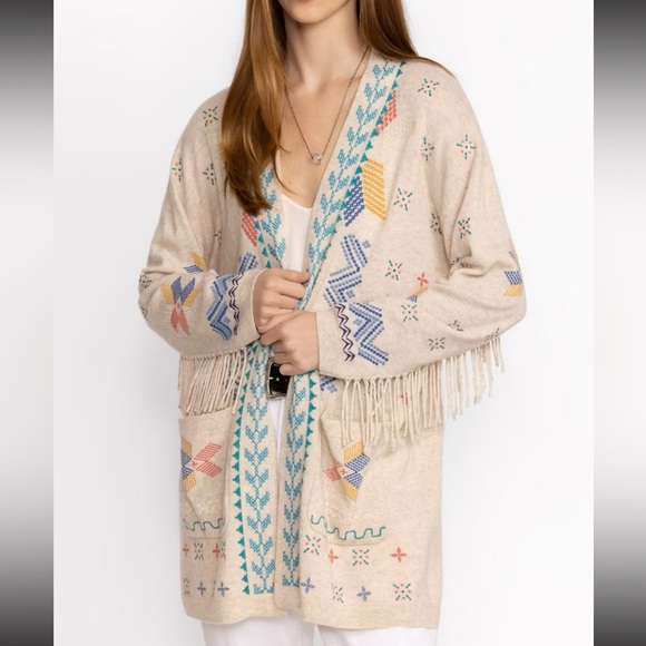 Johnny Was | Sweaters | Johnny Was Katie Long Wool Cashmere Open Front ...